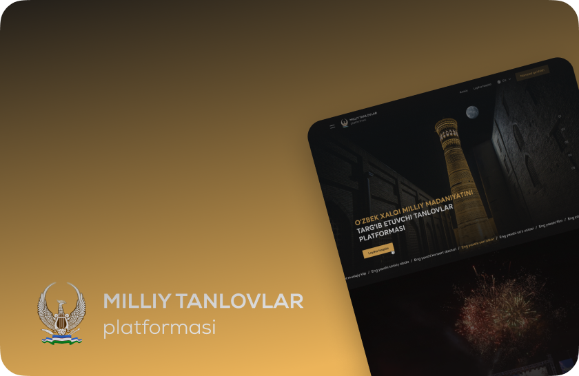 Portfolio | Milliy tanlovlar platformasi